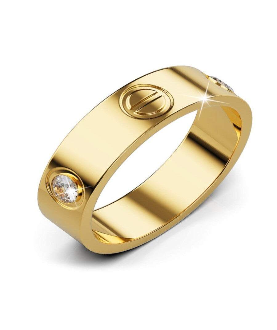Carrie Titanium Ring - Gold – Nuro